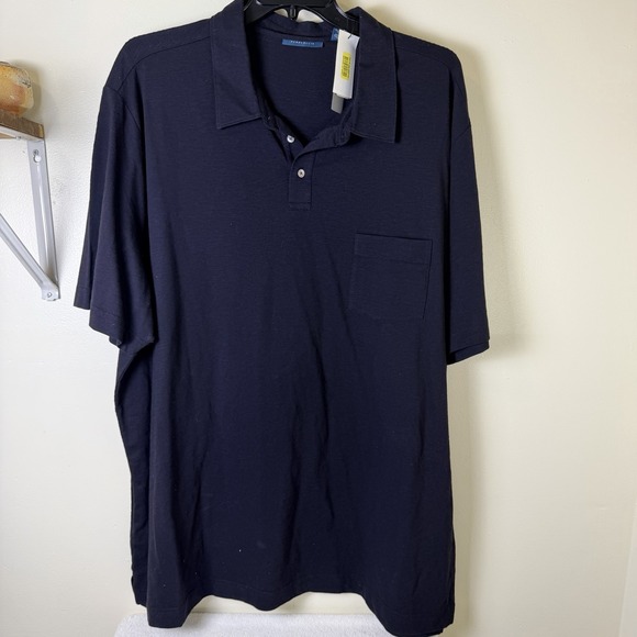 Perry Ellis | Shirts | Perry Ellis Mens Dark Navy Short Sleeve Light ...